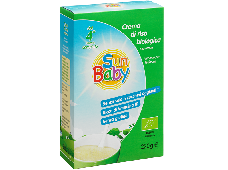 Crema Di Riso Biologica Istantanea Sunval Italia